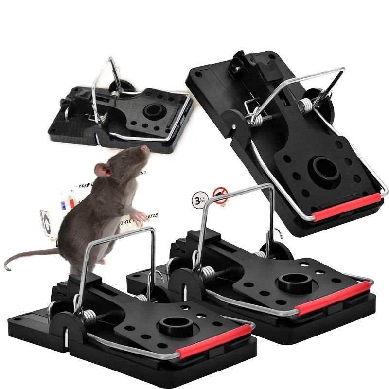 60 Pieces ABS Material Mousetrap Plastic Humane No Kill Mouse Trap for Home